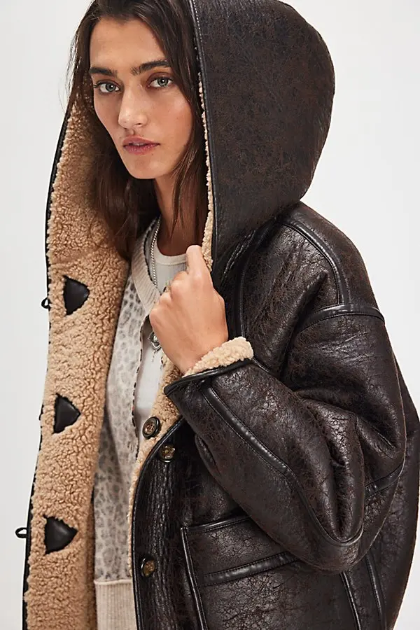 Free People We The Free Apres Cozy Reversible Jacket