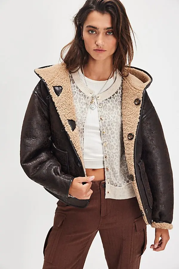 Free People We The Free Apres Cozy Reversible Jacket