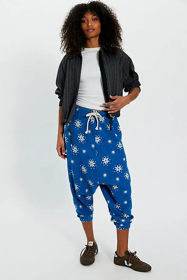 ONETEASPOON Printed Jersey Harem Pants