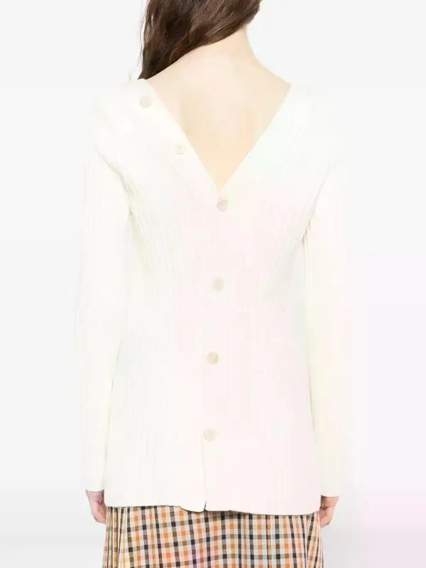 Theory Button-back V-neck Cardigan