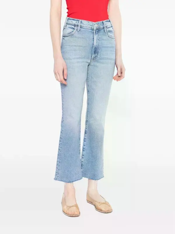 MOTHER The Hustler Ankle Fray - Blue