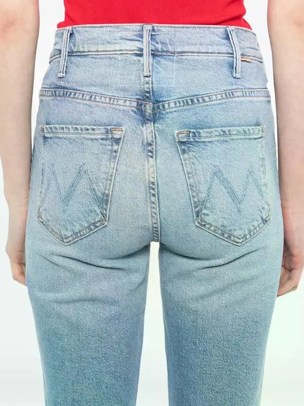 MOTHER The Hustler Ankle Fray - Blue