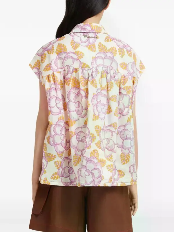 Marni Floral Print Shirt - White