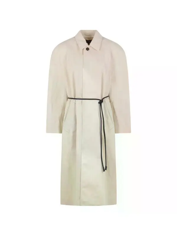Ter Et Bantine Single-breasted Belted Mid-length Coat