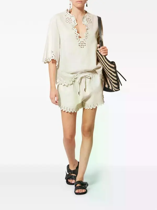 MARANT ETOILE Balyme Eyelet Shorts