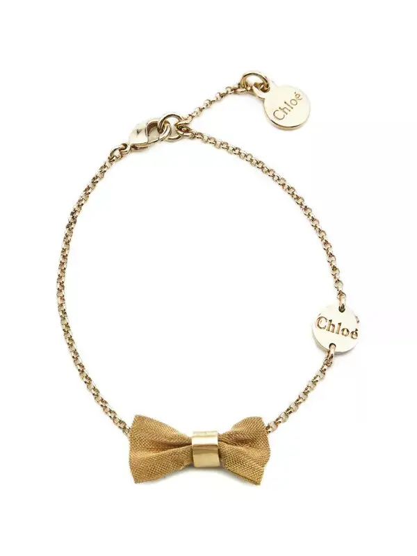 Chloé Bow Chain Bracelet - Gold