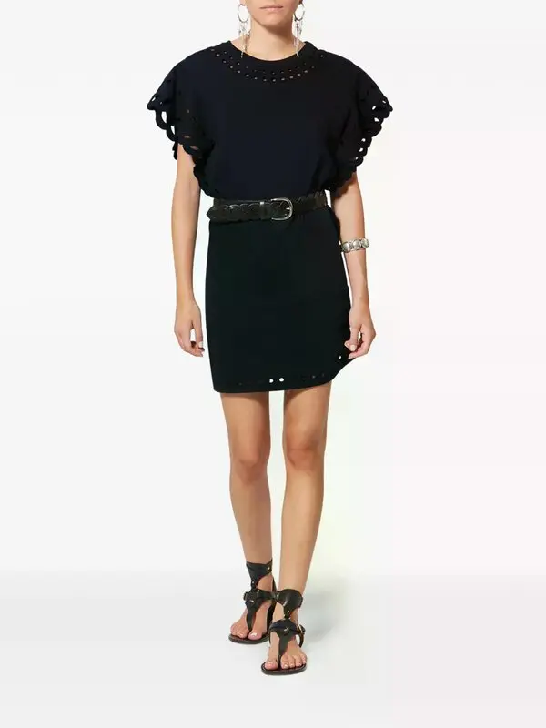 MARANT ETOILE Orlane Cutout Mini Dress - Blue