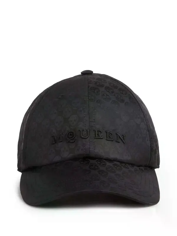 Alexander McQueen Patterned Cap - Black