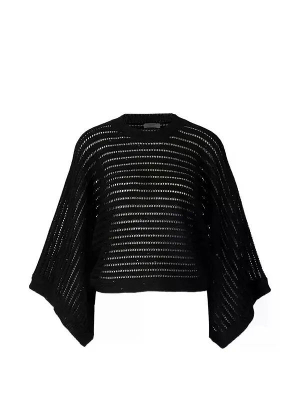 Peserico Open-knit Cropped Sweater