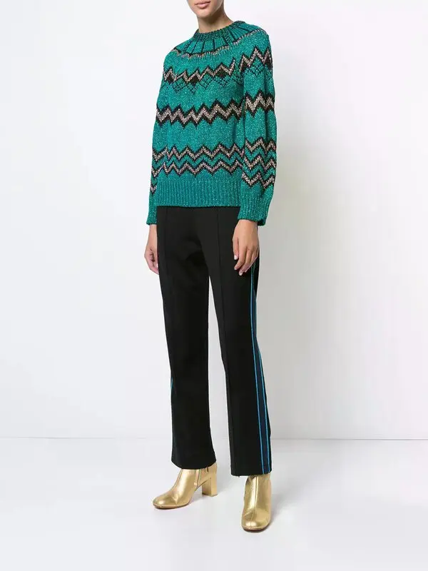 NUDE Metallic Zig Zag Jumper