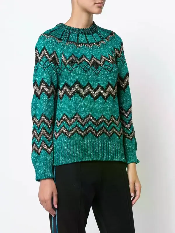 NUDE Metallic Zig Zag Jumper