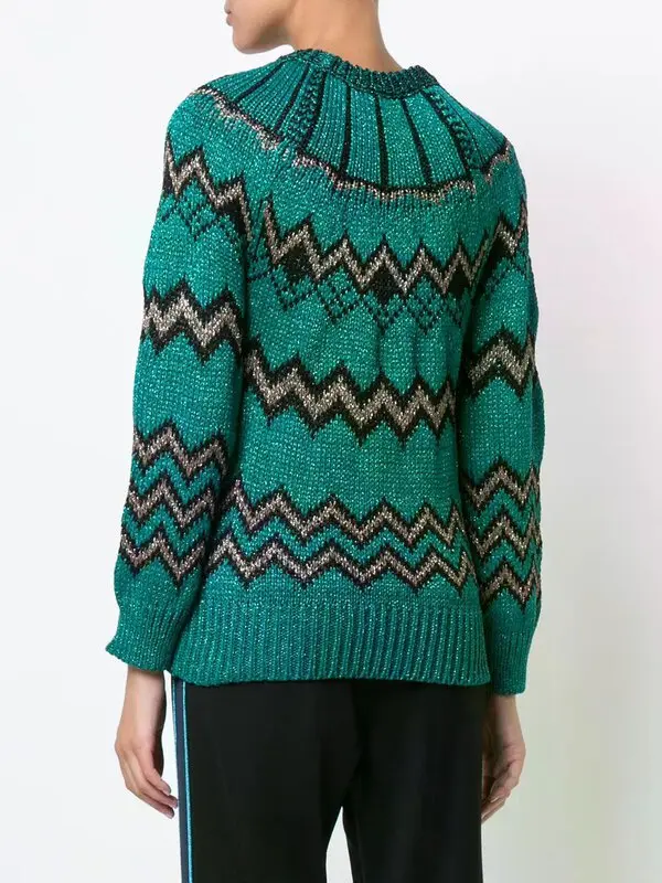 NUDE Metallic Zig Zag Jumper