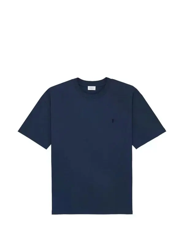 Saint Laurent Logo-embroidered T-shirt - Blue