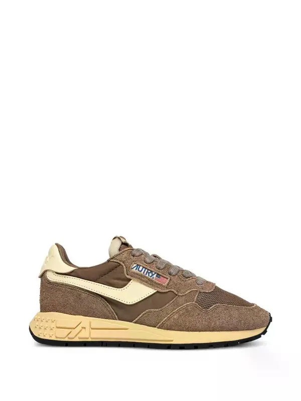 AUTRY Suede Panel Sneakers - Brown