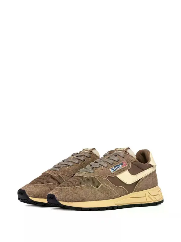 AUTRY Suede Panel Sneakers - Brown