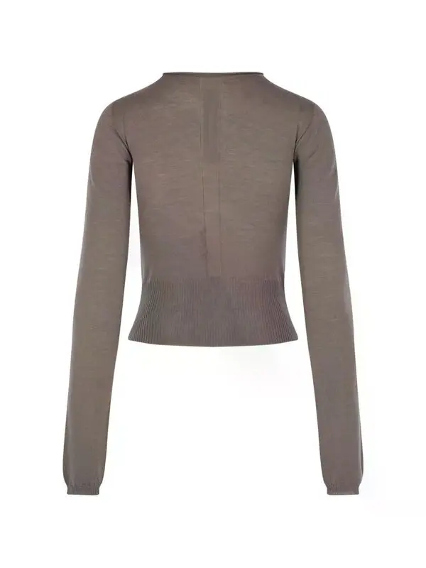 Rick Owens Cut-out Long-sleeved Top