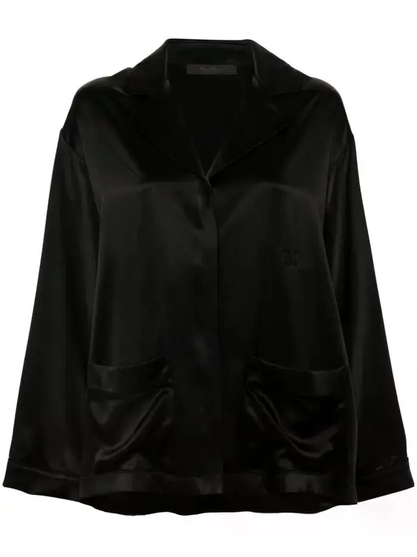 Max Mara Vasaio V-neck Shirt - Black