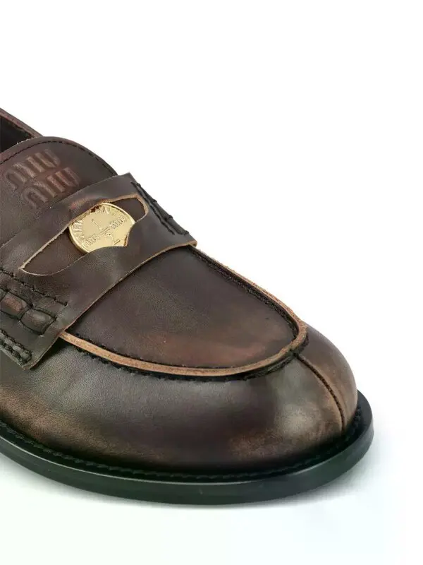 Miu Miu Penny Strap Loafers