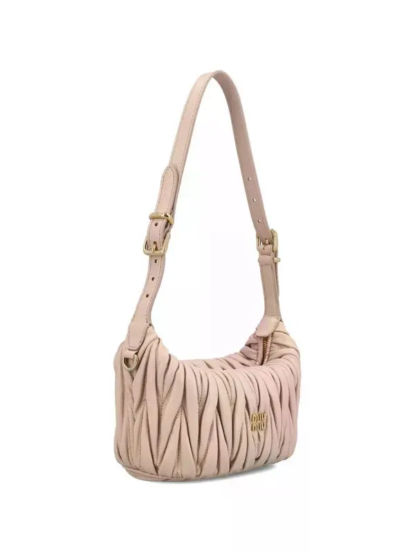 Miu Miu Matelassé Leather Mini Bag - Pink