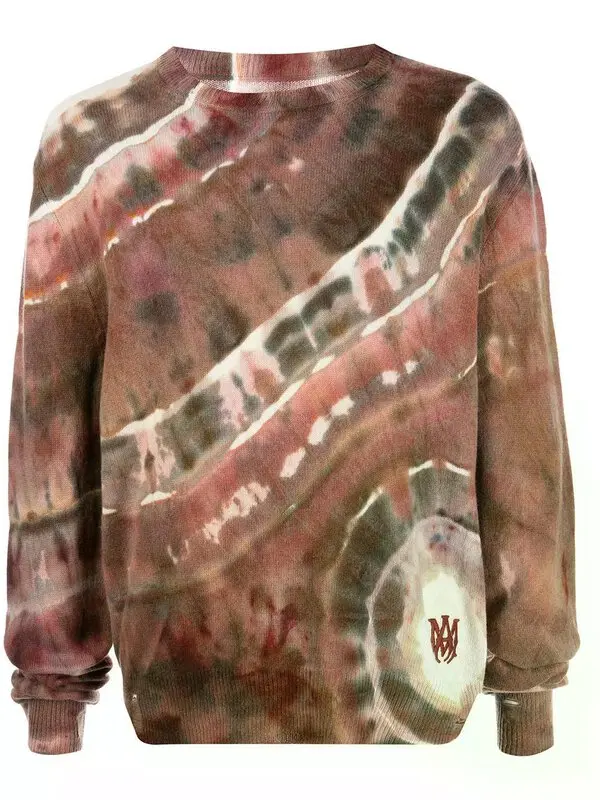 Amiri Tie-dye Cashmere Blend Sweater