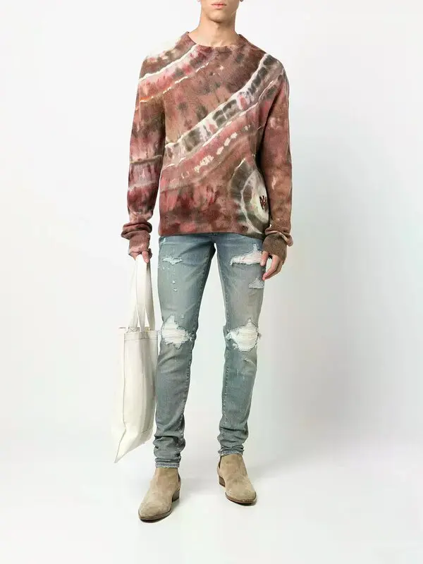 Amiri Tie-dye Cashmere Blend Sweater