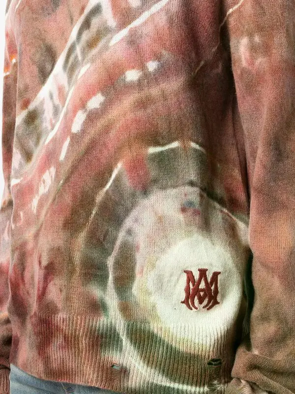 Amiri Tie-dye Cashmere Blend Sweater