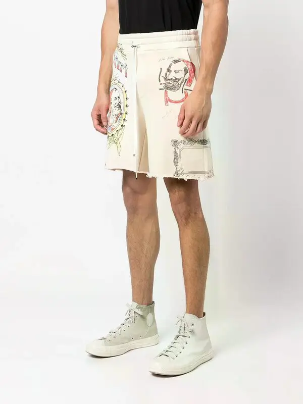 Amiri Zig-zag Printed Shorts
