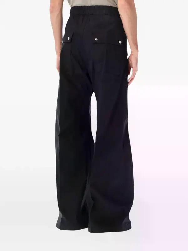Rick Owens Drawstring Trousers With Zip Closure