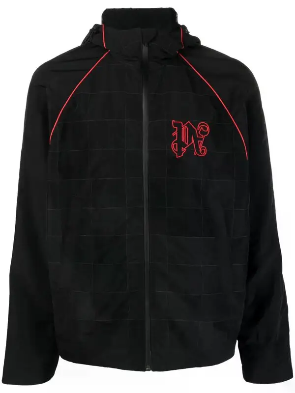 Palm Angels Logo-embroidered Shell Jacket