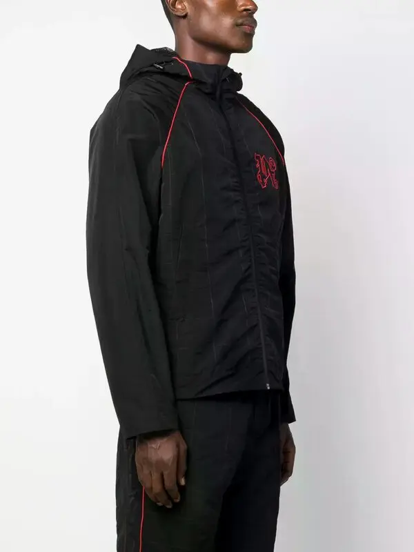 Palm Angels Logo-embroidered Shell Jacket