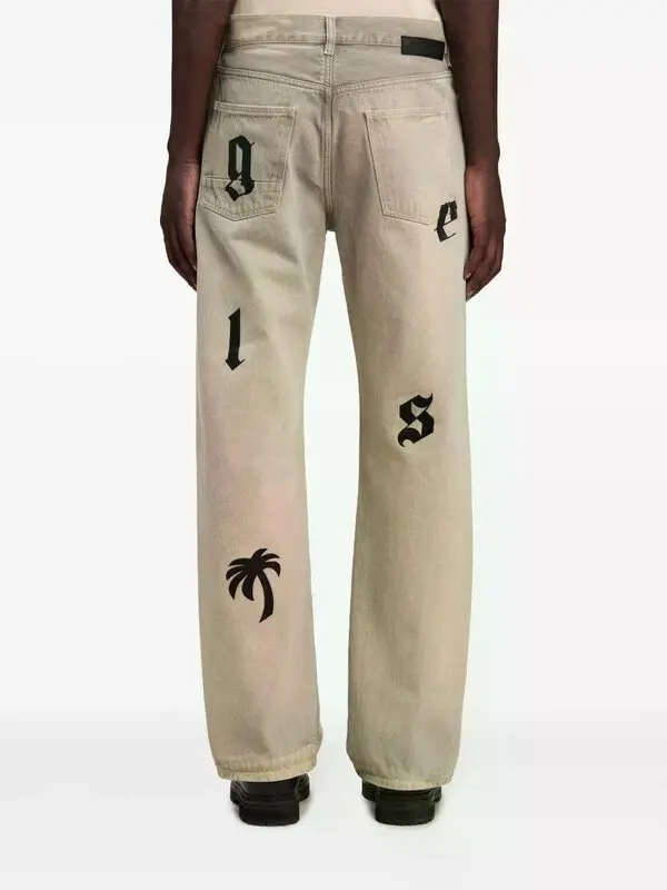 Palm Angels Logo-patch Loose Jeans