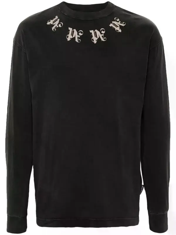 Palm Angels Monogram-print Cotton T-shirt
