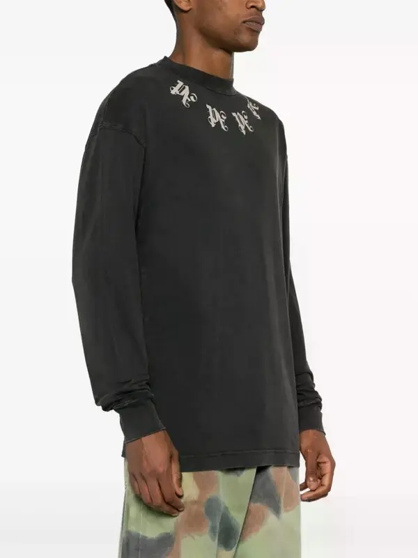Palm Angels Monogram-print Cotton T-shirt