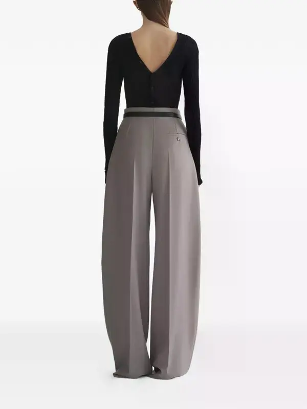 MUGLER High-waisted Wide-leg Trousers