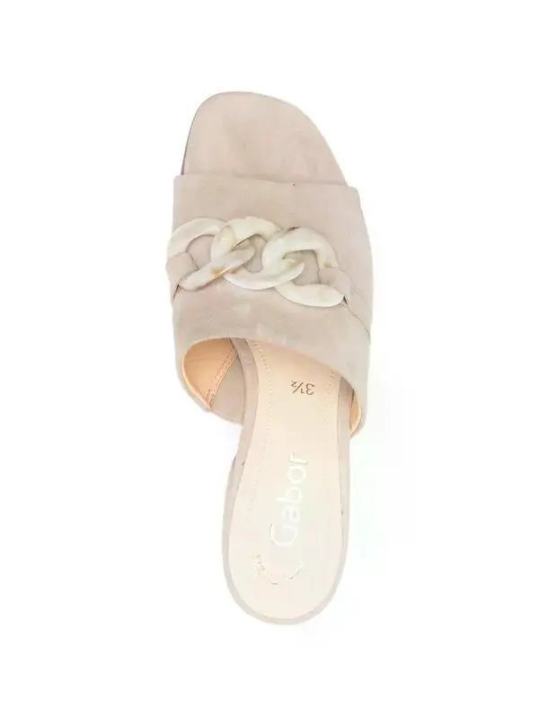Gabor Chain-detail Mules