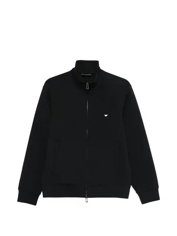 Emporio Armani Zip Mock-neck Sweatshirt