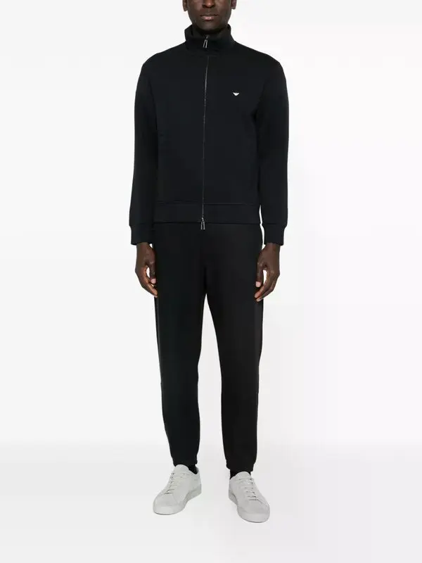 Emporio Armani Zip Mock-neck Sweatshirt