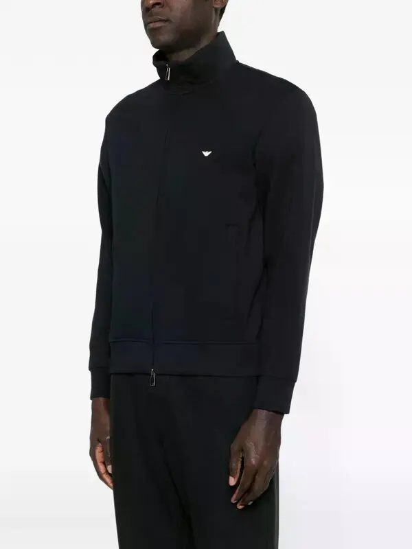 Emporio Armani Zip Mock-neck Sweatshirt