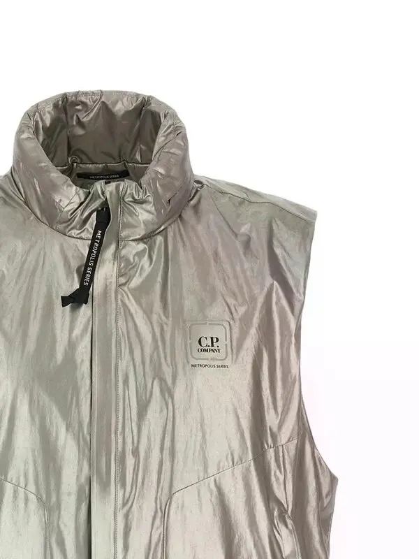 C.P. COMPANY Removable Hood Metropolis Series Vest - Grey