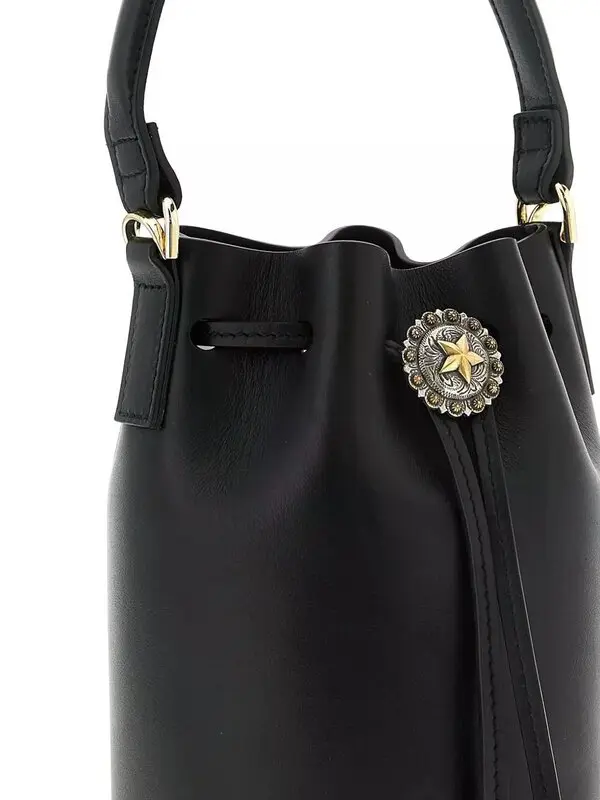 KATE CATE Star Detail Bucket Bag - Black