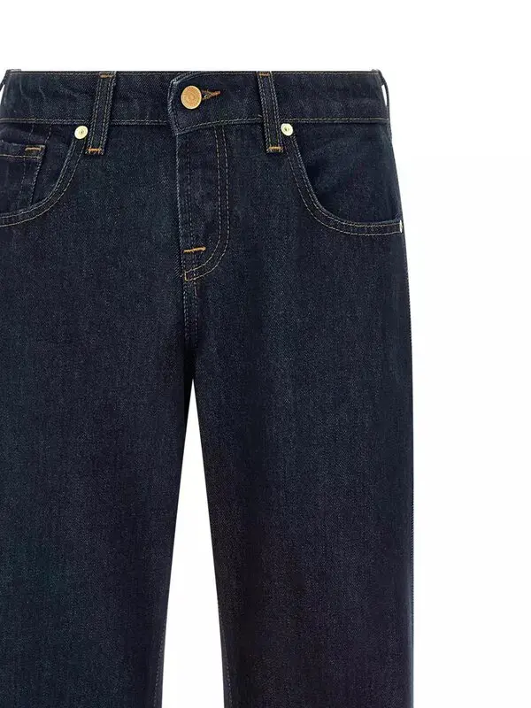 7 For All Mankind Contrast Stitching Five-pocket Jeans