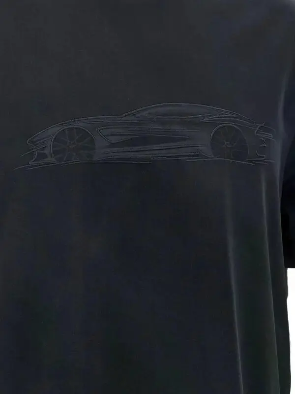 BOSS X Aston Martin Mercerised-cotton T-shirt With Car Artwork
