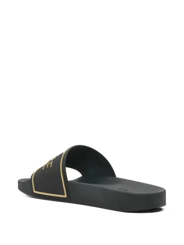 Versace Logo Embossed Rubber Slides