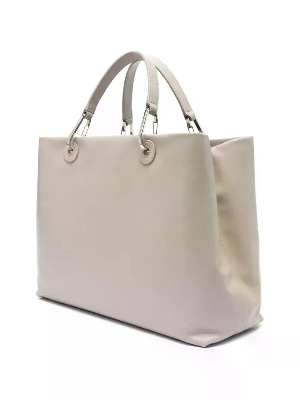Emporio Armani Logo Tote Bag - Neutrals