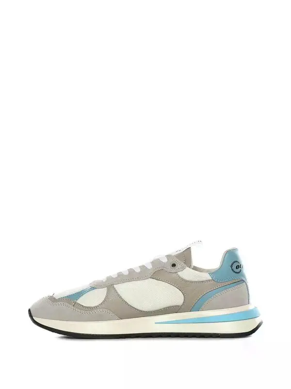 Philippe Model Olympique Appliqued Panelled Sneakers - Grey