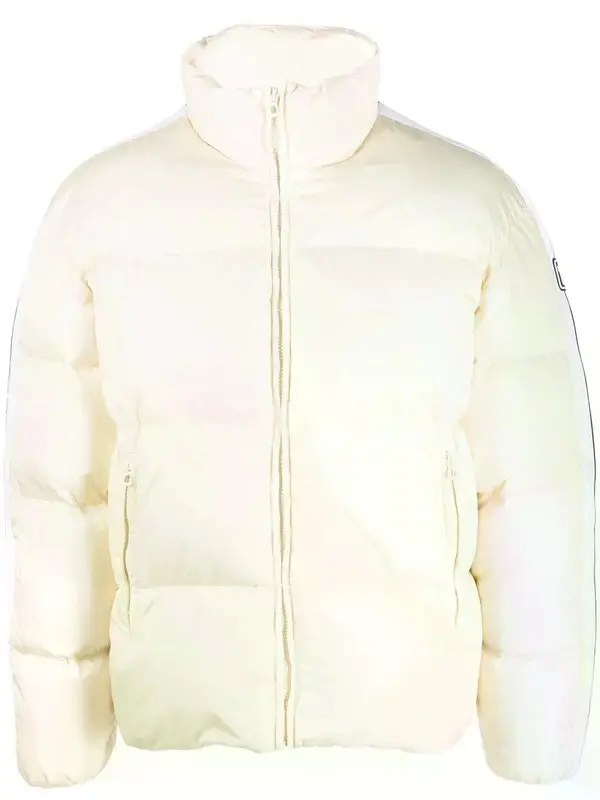 Palm Angels Padded Short Jacket With Logo Trim