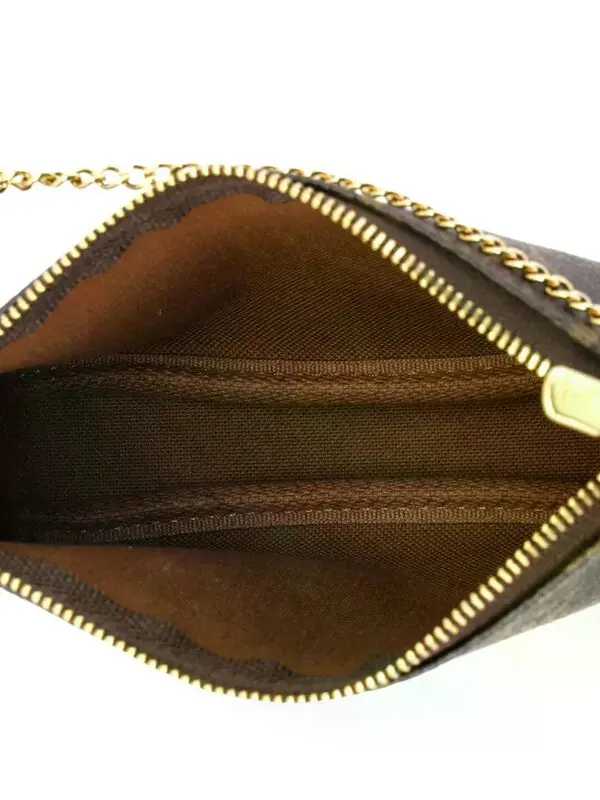 LOUIS VUITTON Pochette Accessoires Monogram Canvas Mini Clutch - Brown