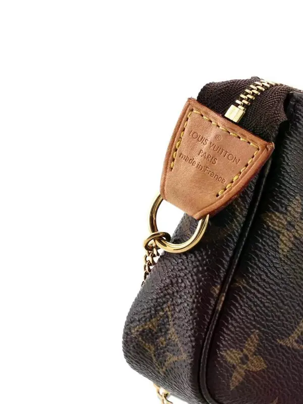 LOUIS VUITTON Pochette Accessoires Monogram Canvas Mini Clutch - Brown