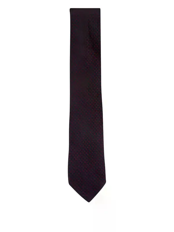 Zegna Woven Neck Tie - Red