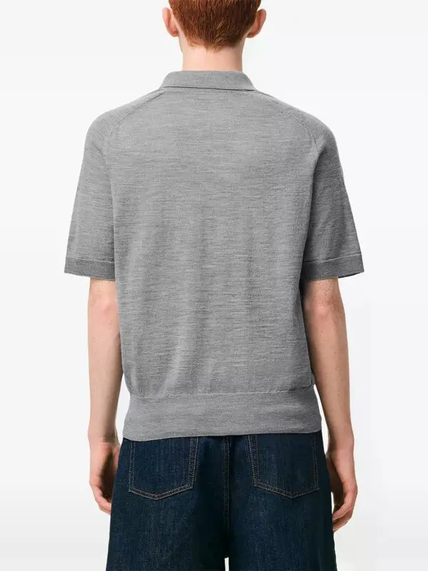 AMI Paris Wool Short Sleeves De Coeur Polo